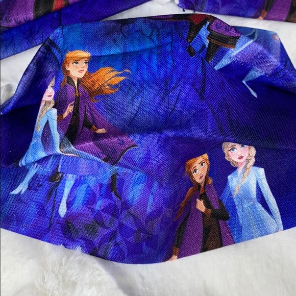 home made | Accessories | Frozen Elsa Pleated Childrens Face Masks Ages ...